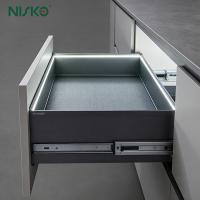 China NISKO Multi-Functional Pull Out Basket Spice Rack Drawer 450mm Kitchen Cabinet Storage for sale