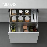 China Multipurpose Sliding Pull-Out Cultery Basket Seasoning Bottle Storage Rack for sale