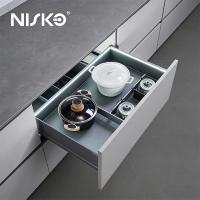 China NISKO Kitchen Pull Out Base Cabinet Basket Adjustable Shelves 500mm for sale