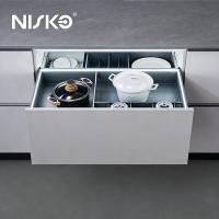 China NISKO Kitchen Pull Out Base Cabinet Basket Adjustable Shelves 500mm for sale