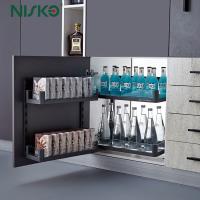 China 2 Layer Pull Down Baskets Wire Kitchen Cabinet Storage Organizer for Spice 2 Tier for sale