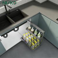 China Kitchen Undersink Basket Pull Out Under Sink Organizer Banthroom Sanitary Storage for sale