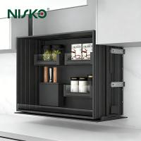China Electric Lift Wall Mount Storage Basket 674-974mm Width with 220V Motorized System for Kitchen Organization for sale