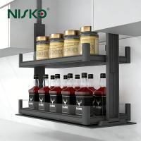China 2-Layer Touch Intelligent Wine Bottle Storage Rack with Vertical Lifting Mechanism - 548-948mm Width Options for sale