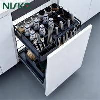 China Kitchen Pull Out Cabinet Cultery Organizer for Spice Wine Bottle Storage for sale