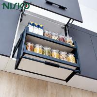 China Pull Down Kitchen Shelf Organizer with 283mm Depth and 422mm Height - Smooth Lifting Basket for Pantry Storage for sale
