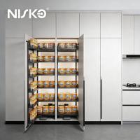 China 6-Layer Pull Out Pantry Cabinet with 406-556mm Width Options and 580-1880mm Height Range for Kitchen Storage Organization for sale