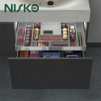 China Pull Out Basket Under Sink Multi-Functional Bathroom Drawer Modular Sink Cosmetic Storage for sale
