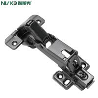 China NISKO Matte Black Soft Close Cabinet Hinge 165 Degree Hydraulic Damping Hinge with Adjustable Mounting Plate for Kitchen and Furniture Cabinets Heavy Duty Rust Resistant Steel Hardware 35mm Cup for sale