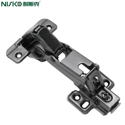 China NISKO Matte Black Soft Close Cabinet Hinge 165 Degree Hydraulic Damping Hinge with Adjustable Mounting Plate for Kitchen and Furniture Cabinets Heavy Duty Rust Resistant Steel Hardware 35mm Cup for sale