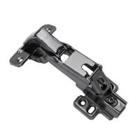 China NISKO Matte Black Soft Close Cabinet Hinge 165 Degree Hydraulic Damping Hinge with Adjustable Mounting Plate for Kitchen and Furniture Cabinets Heavy Duty Rust Resistant Steel Hardware 35mm Cup for sale