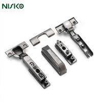 China NISKO Full Overlay Clip On Soft Close Cabinet Door Hinge with Titanium Plating Finish for sale