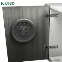 China NISKO Full Overlay Clip On Soft Close Cabinet Door Hinge with Titanium Plating Finish for sale
