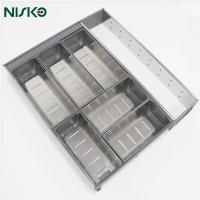 China NISKO SUS304 Stainless Steel Adjustable Kitchen Drawer Cutlery Tray for sale