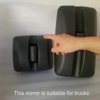 China Black Glass and Plastic Rearview Mirror for Foton Aumark Truck Made of Materials for sale