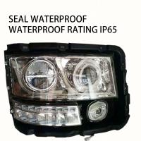 China Truck Parts Repairing Transparent Foton Aumark Original Delon F3000 LED Headlight Assembly for sale