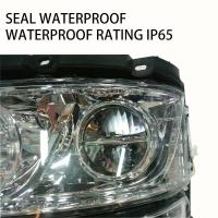 China Truck Parts Repairing Transparent Foton Aumark Original Delon F3000 LED Headlight Assembly for sale