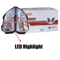 China Year 2005- Brightness Headlights for Modern Design foton aumark Truck in Transparent Black for sale