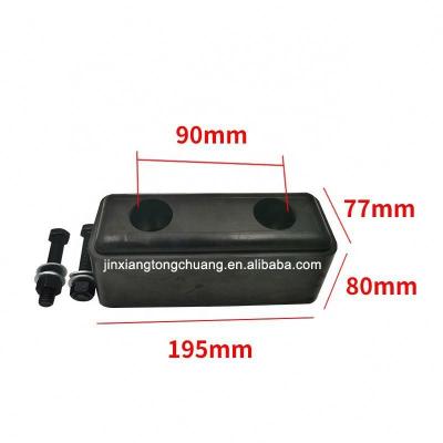 China Heavy-Duty Metal Black Foton Aumark Customization Rubber Bumper for Truck Rear Door Protection for sale