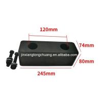 China Heavy-Duty Metal Black Foton Aumark Customization Rubber Bumper for Truck Rear Door Protection for sale