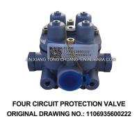 China AOLING Foton Aumark Original Car Truck Safety Four-Circuit Protection Valve Assurance for sale