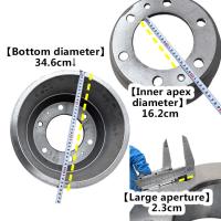 China Foton Omako Oling MRT CTX Rear Wheel Brake Drum Assembly 3104102-HF16030FTG11 OEM Parts for sale