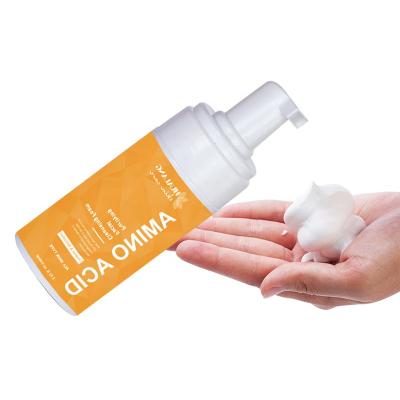 China Wholesale Acne Treatment Private Label Aloe Face Cleanser With Logo Amino Acid Facial Foam Detergent Face Wash Foam for sale