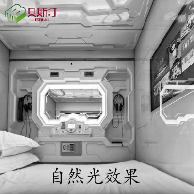 China High Quality Custom Cube Box Sleep Pods Hotel Capsule Beds Hard Plastic Blister Moulding Semi-Finished Products Cutting for sale