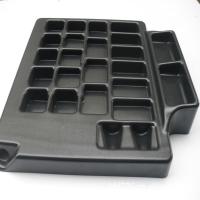 China 2022 Custom OEM ODM ABS Thick Plastic Tray Large Blister ESD Cell Parts Thermoforming Vacuum Forming Cutting Service BST Brand for sale