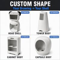 China OEM Custom Thermoformed Robot Outer Shell Cover ABS PC PMMA Vacuum Forming Housing for AGV Robot for sale