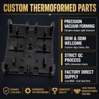 China Thick Vacuum Formed ABS Tray Custom Heavy Gauge Thermoforming Pallet for Automotive Parts Storage for sale