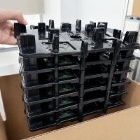 China Thick Vacuum Formed ABS Tray Custom Heavy Gauge Thermoforming Pallet for Automotive Parts Storage for sale
