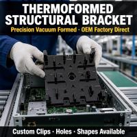 China Thick Vacuum Formed ABS Tray Custom Heavy Gauge Thermoforming Pallet for Automotive Parts Storage for sale