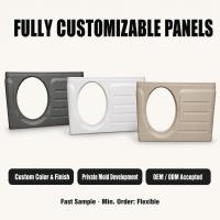 China Custom Heavy Gauge Thermoformed Air Conditioner Panel Cover | Thick ABS Vacuum Formed AC Front Shell for sale