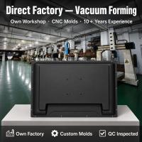 China BST Custom Vacuum Thermoforming TV Frame Cover Large Plastic TV Housing ABS+PC Television Shell Silk Screen Printing Cutting for sale