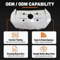 China Custom Thick 3mm Vacuum Formed Front Bumper Guard ABS Thermoformed Car Lower Protector Plate UV Resistant BST BST-C01 for sale