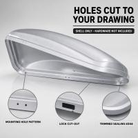China Custom Double-Wall ABS Vacuum Forming Car Roof Box Shell UV Resistant Waterproof OEM ODM 5-Axis CNC Any Size Color for sale