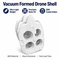 China Custom CNC Prototyping Vacuum Formed ABS Drone Shell UAV Body Kit with Cutting Service OEM Custom Colors for sale