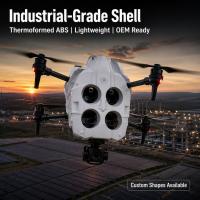 China Custom CNC Prototyping Vacuum Formed ABS Drone Shell UAV Body Kit with Cutting Service OEM Custom Colors for sale