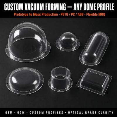 China Custom Transparent ABS Vacuum Formed Shell Clear Plastic Moulded Casing for Electronic & Display Products for sale