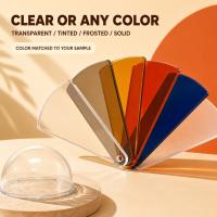 China Custom Crystal Clear Acrylic Display Dome Food Cover Round Square Oval Shape for Bakery Pastry Cake Dessert for sale