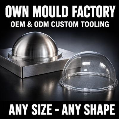 China Custom Vacuum Forming Acrylic PC ABS Plastic Dome Cover OEM ODM Factory Any Size Shape for Lamp Medical Appliance Housing for sale