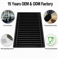 China Custom Black Food Grade PS Thermoformed Cake Tray Disposable Bakery Blister Packaging Tray OEM Factory Direct for sale