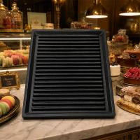 China Custom Black Food Grade PS Thermoformed Cake Tray Disposable Bakery Blister Packaging Tray OEM Factory Direct for sale