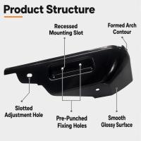 China New Design Black Color Plastic Car Fender 2-8mm Thickness Vacuum Forming with Cutting Service Custom Car Part for sale