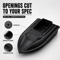 China Custom Thick-Sheet ABS Vacuum Forming RC Fishing Bait Boat Hull Shell Waterproof OEM ODM 5-Axis CNC Trimmed for sale