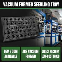 China Heavy Duty ABS Vacuum Formed Hydroponic Grow Tray Custom Thermoformed Seedling Flat for Microgreen Nursery for sale