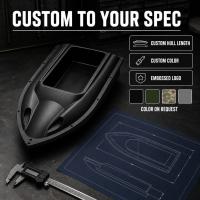China Custom Thick-Sheet ABS Vacuum Forming RC Fishing Bait Boat Hull Shell Waterproof OEM ODM 5-Axis CNC Trimmed for sale