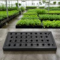 China Heavy Duty ABS Vacuum Formed Hydroponic Grow Tray Custom Thermoformed Seedling Flat for Microgreen Nursery for sale