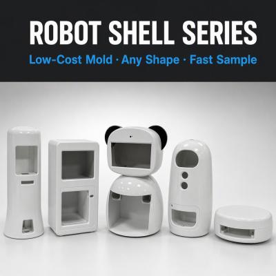 China Custom Vacuum Formed & Cut ABS Robot Shell Cover Housing for Catering & Navigation Robots OEM for sale